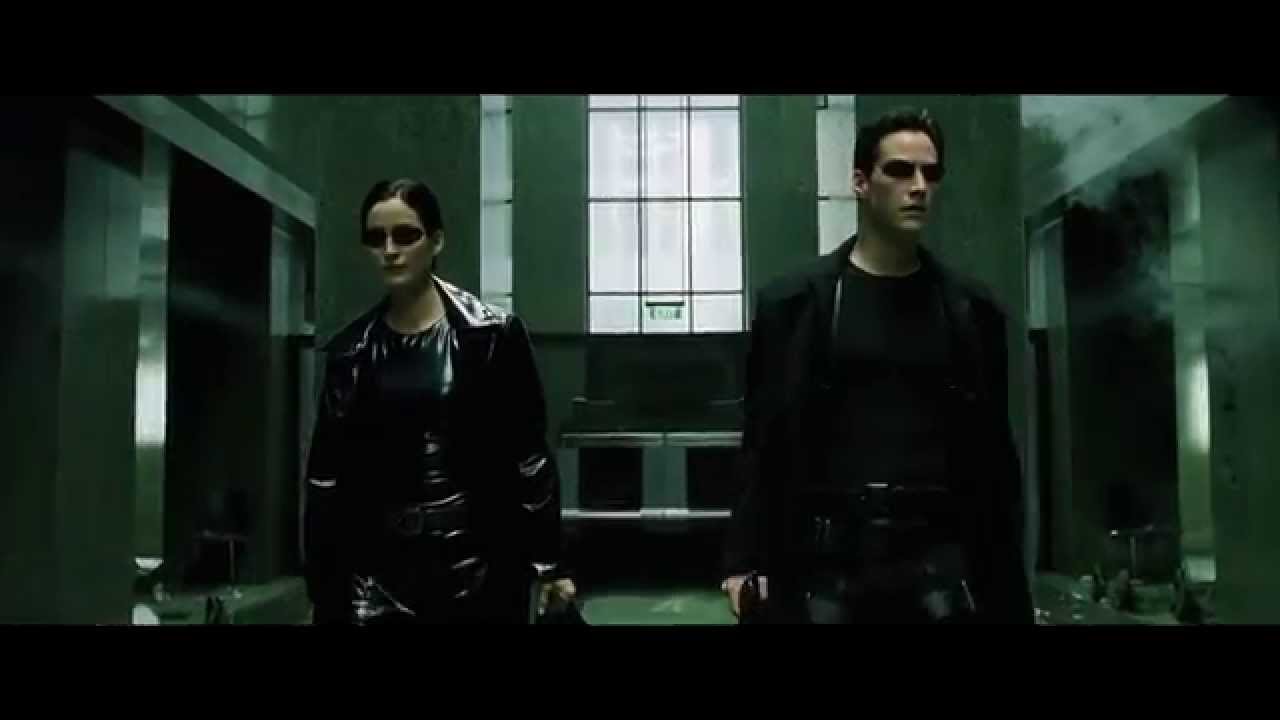 The Matrix - Lobby Scene [Reverse Backwards] - YouTube