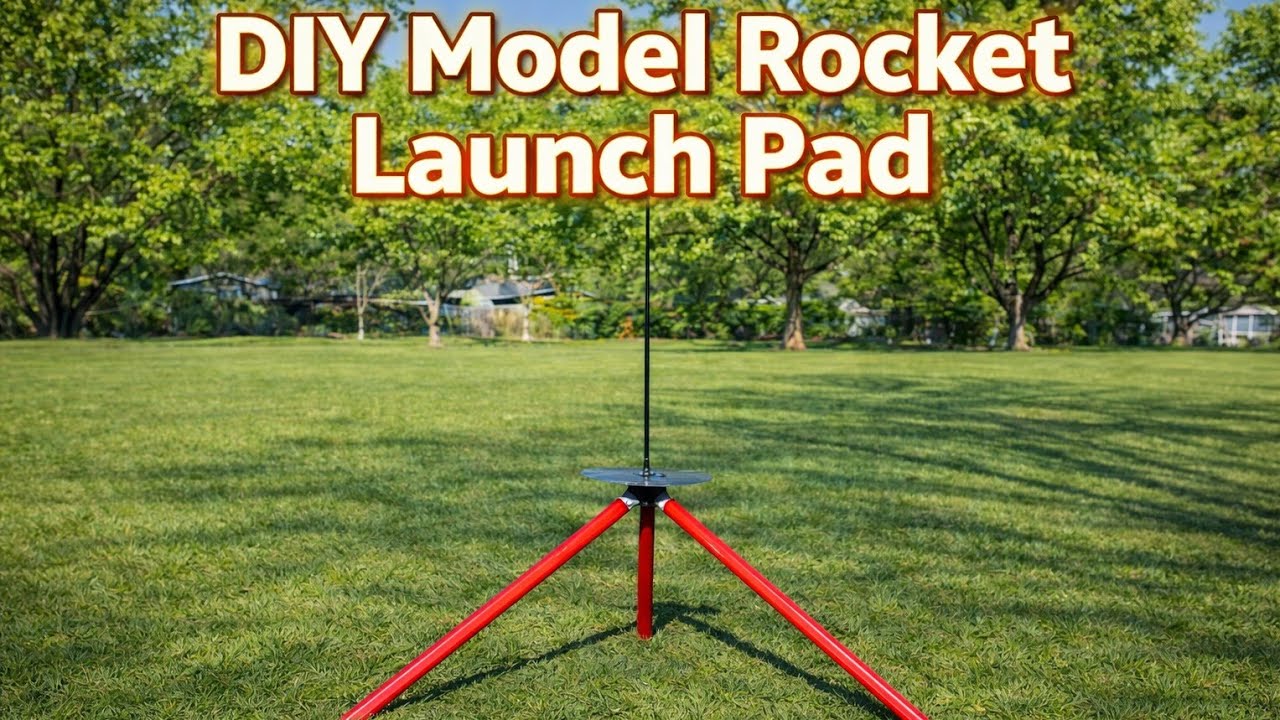 DIY Model Rocket Launch Pad | Simple and Cheap Build. #Rocketry - YouTube