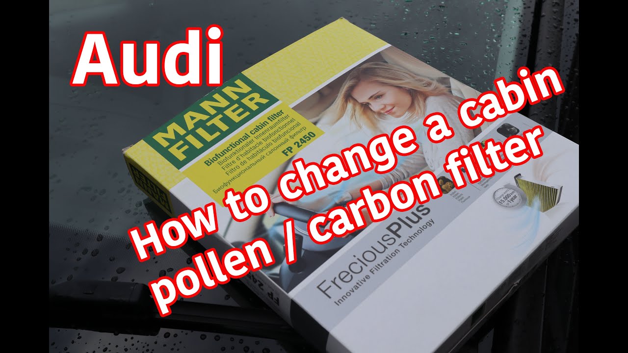 Easy Audi Pollen Cabin Filter Change. Fix smells in cabin. - YouTube