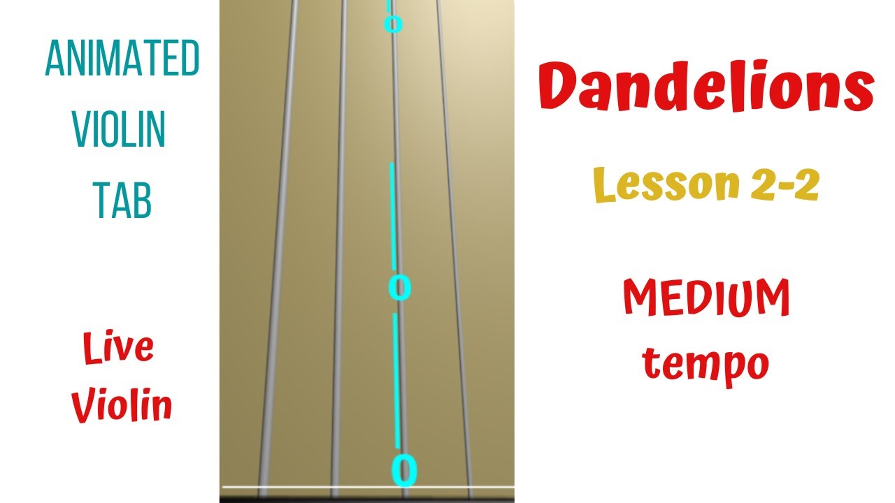 DANDELIONS 🌼 by Ruth B.— MEDIUM Tempo Violin Tutorial | LIVE Violin ...