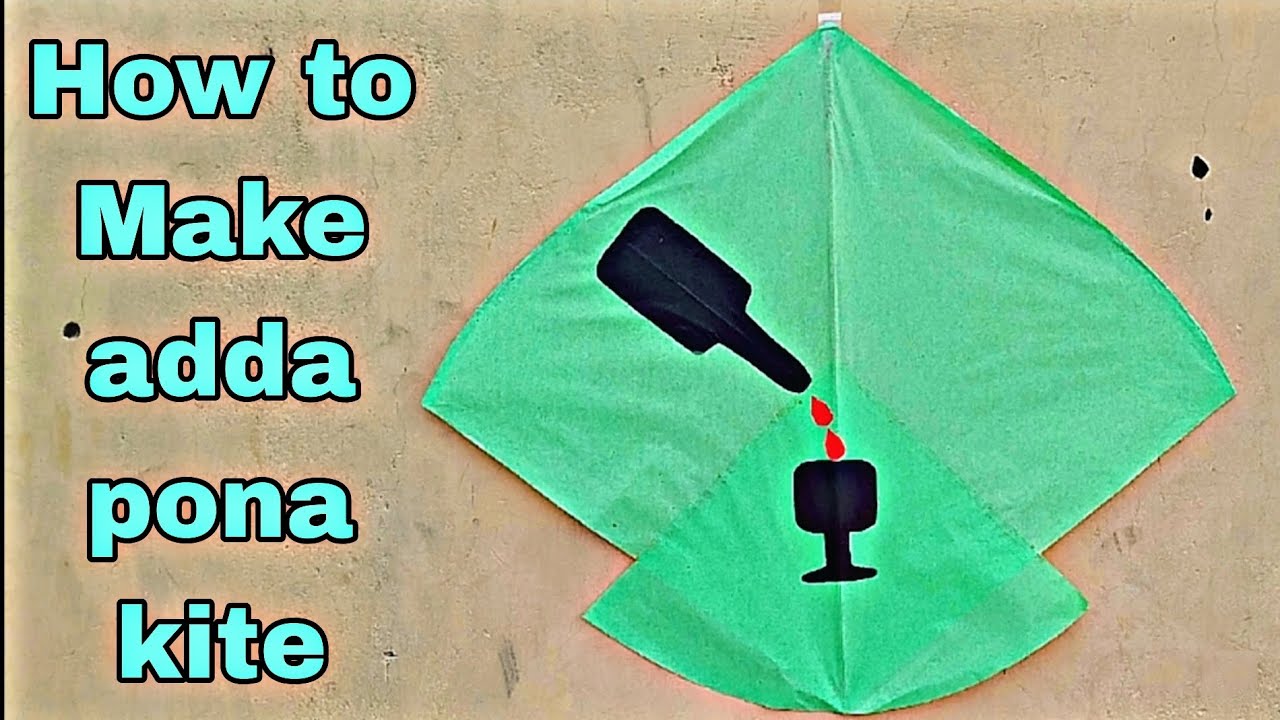 How to make adda pona kite | kite making | How to make kite at home 🪁🏡 - YouTube