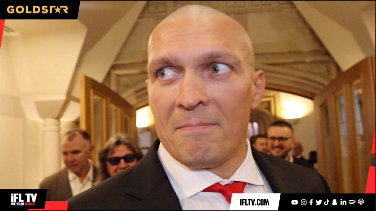 'IM VERY FEEL' -OLEKSANDR USYK AMBUSHES GARETH DAVIES & FURY MANAGER ...