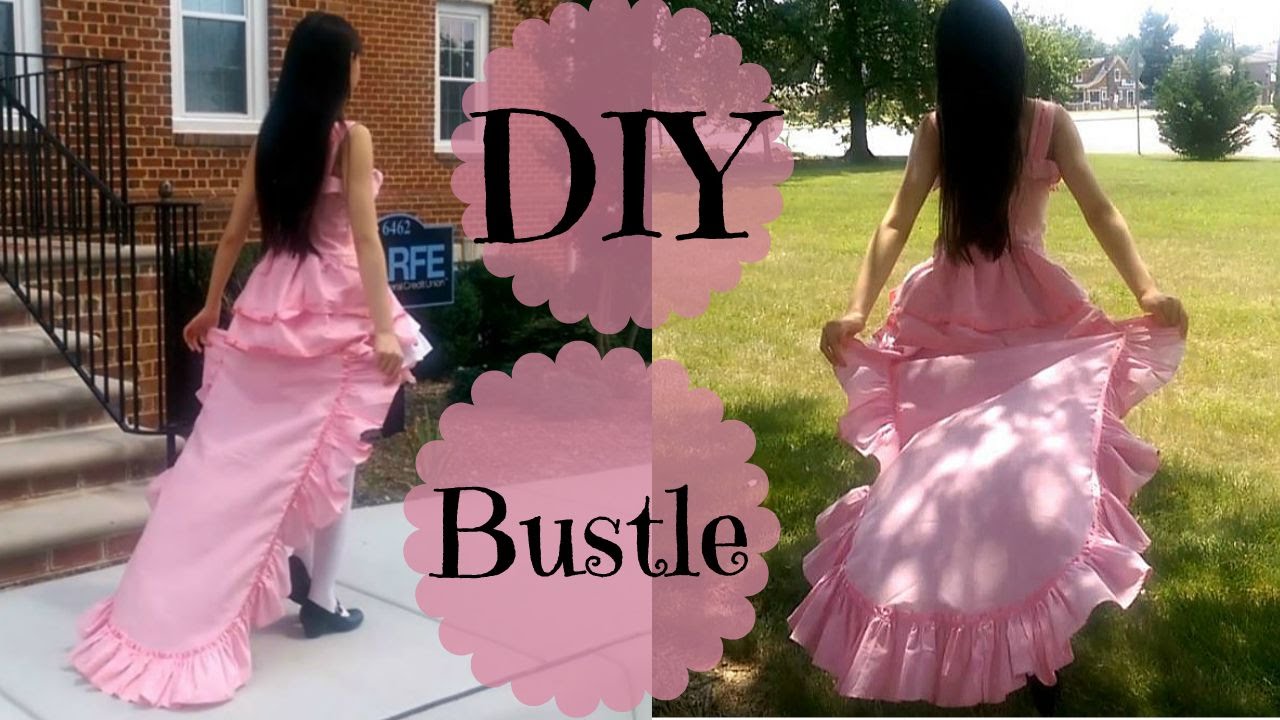 DIY Detachable Ruffle Bustle | Inspired by Anime Ch - YouTube