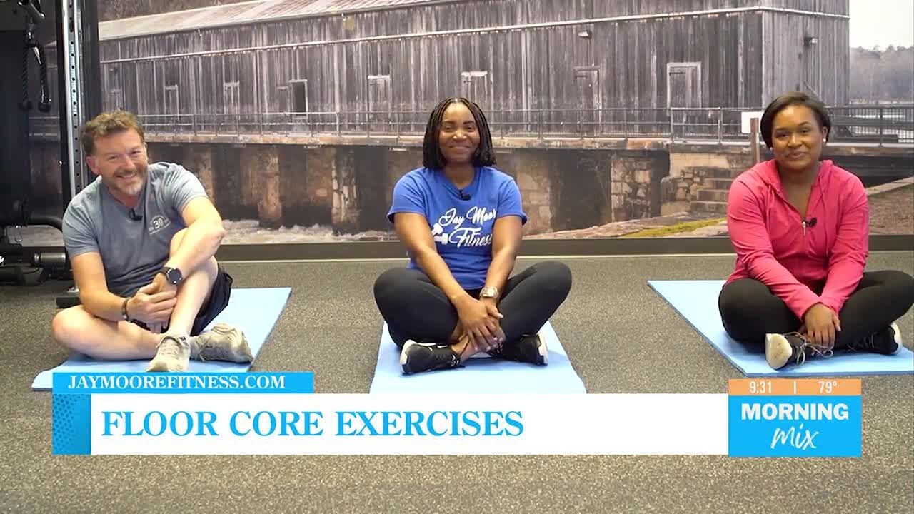 Floor Core Exercises - YouTube