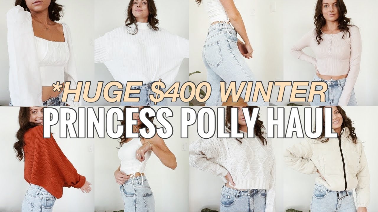 HUGE $400 PRINCESS POLLY WINTER CLOTHING HAUL | Try-On Winter Clothing ...