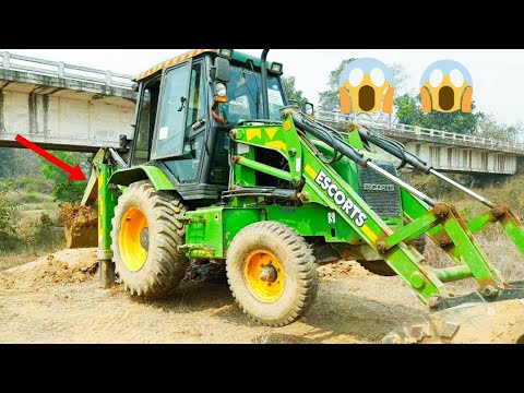The Tractor Exavator Jcb Working Videos | Green Jcb | Jcb For Kids ...