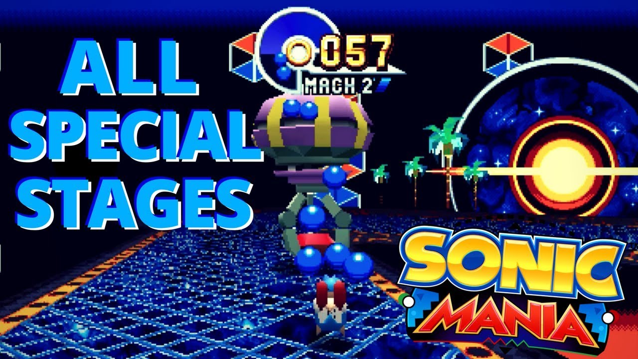 Sonic Mania - All UFO Special Stages - YouTube