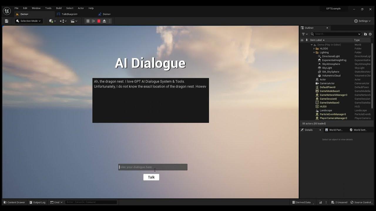 Chat AI Dialogue System & Tools for Unreal Engine 5 - YouTube