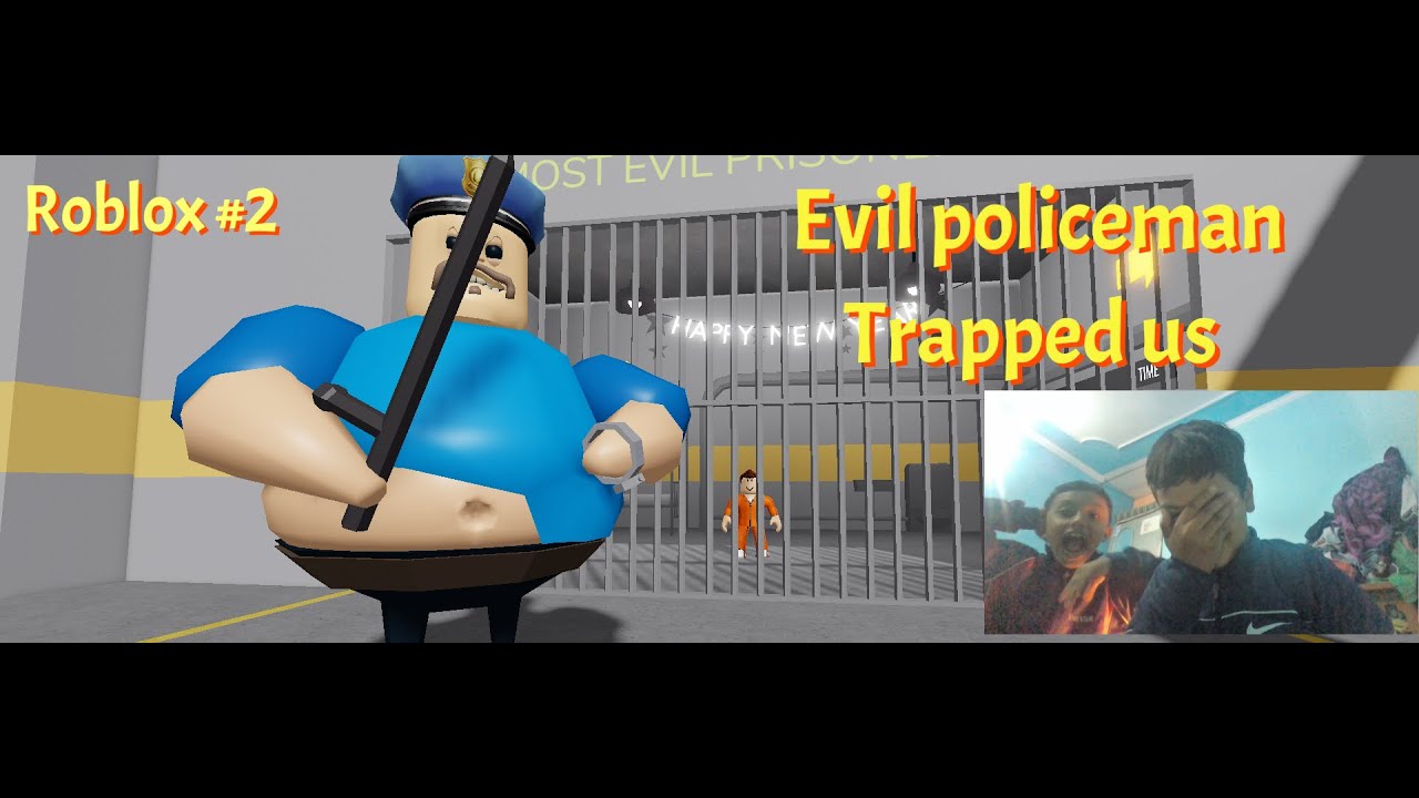 Evil Policeman Caught us in Roblox - YouTube