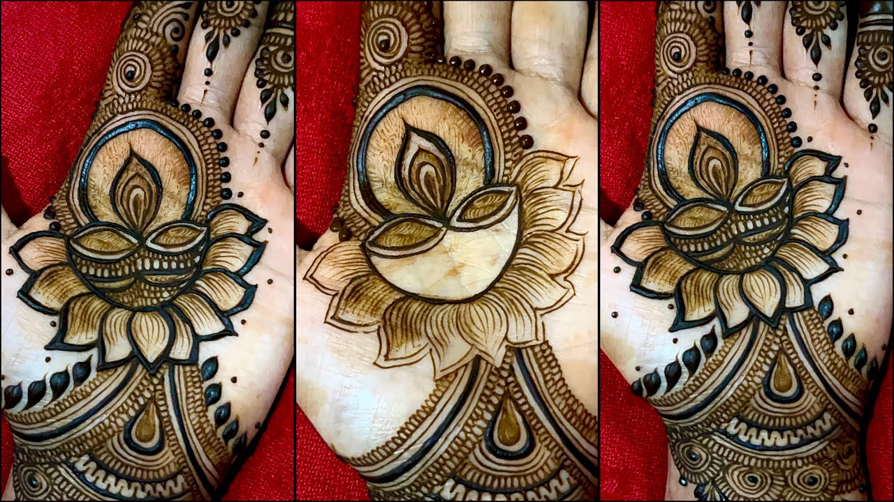 Diwali Mehandi Design || Very Easy Diwali Mehandi Design || Mehandi ...
