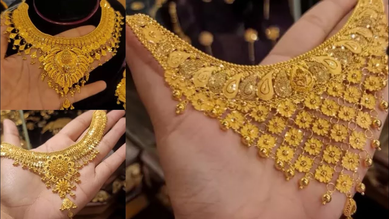 latest gold necklace designs/ sone ke har ke designs - YouTube