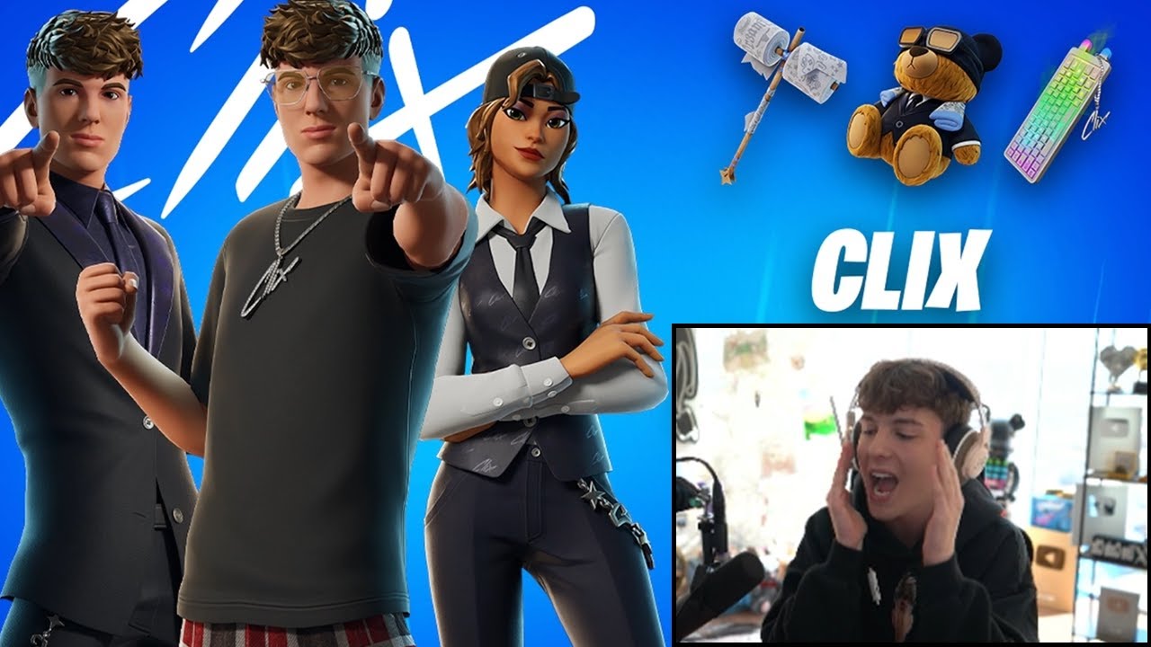 Clix Reveals His New Fortnite Icon Skin! - YouTube