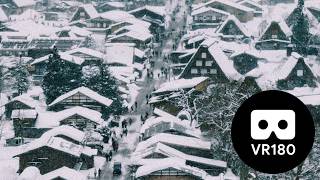 【VR180/3D】Exploring Japan's Most Beautiful Winter: Kenrokuen & UNESCO World Heritage Shirakawa-go