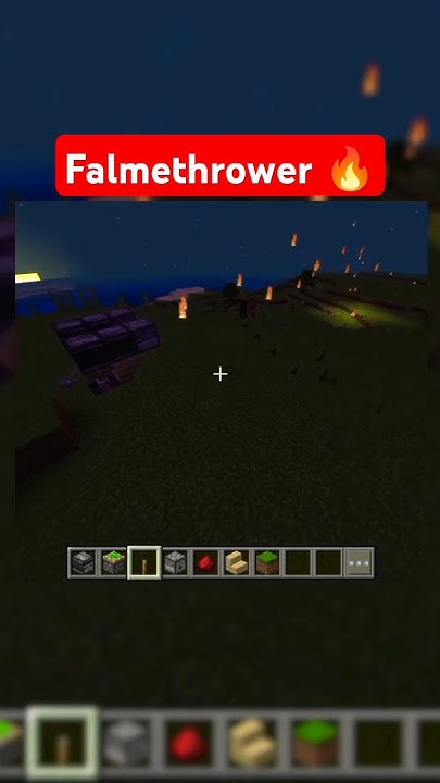 How to make a flame thrower in Minecraft 😱🔥 | infinity Gaming | #minecraft #viral #shorts - YouTube