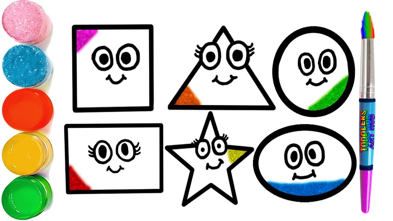 Learn Shapes and Colors Educational Video for Toddlers | Preschool ...