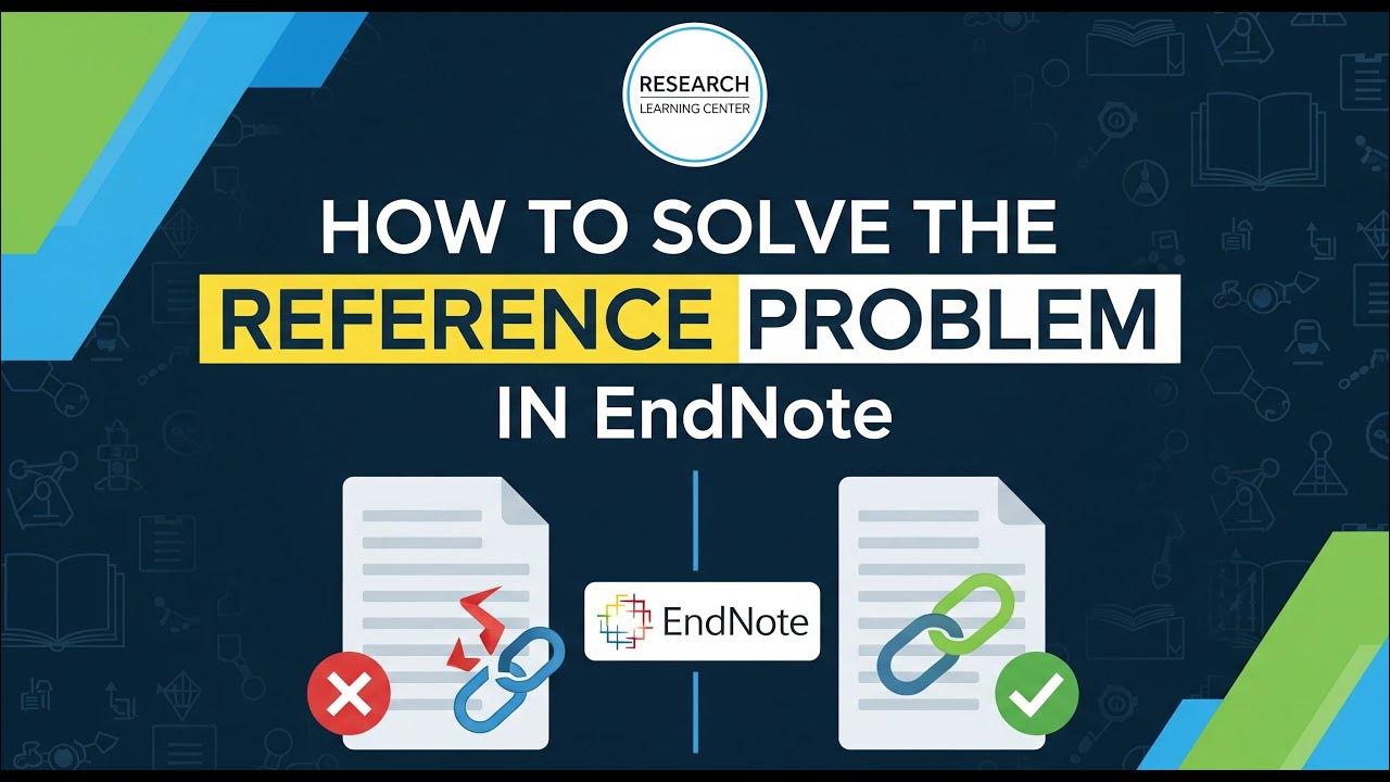 How to solve the reference problem in EndNote - YouTube