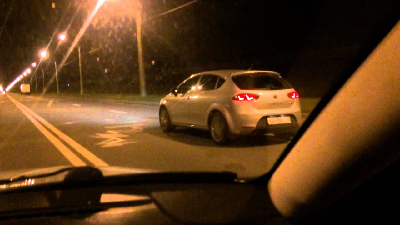 Saab 9-5 ~290hp vs Seat Leon FR DSG stage 2 revo ~270hp. RACE 2 - YouTube