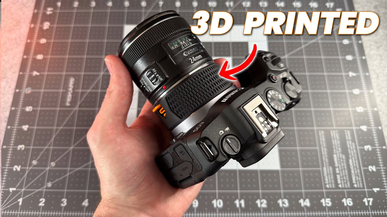 3D Printing EF to EOS R Lens Adapter for Canon - YouTube