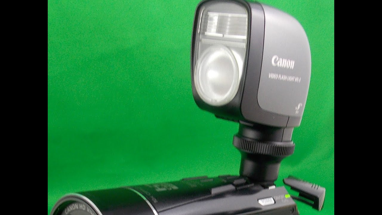 CANON CAMCORDER VIDEO FLASH LIGHT VFL-2 PART3B - YouTube