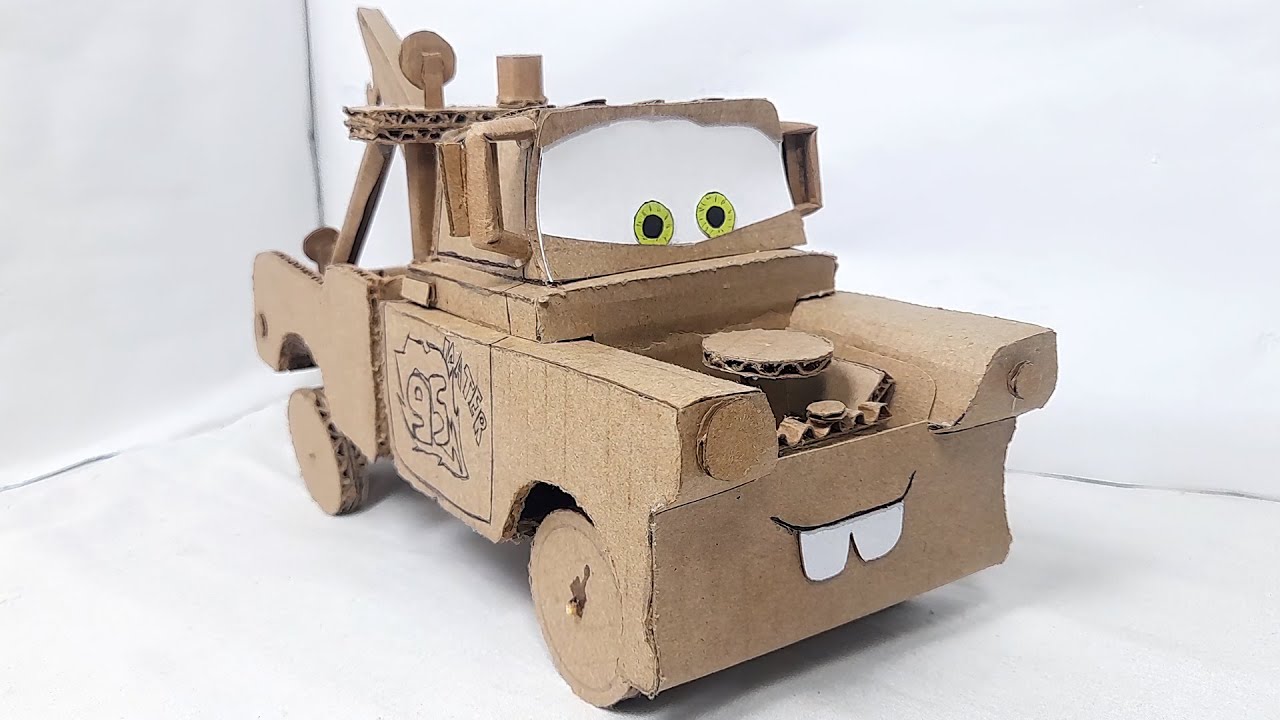 CREAN a MATE de CARS en CARTÓN con increíble DETALLES a ESCALA | mate ...