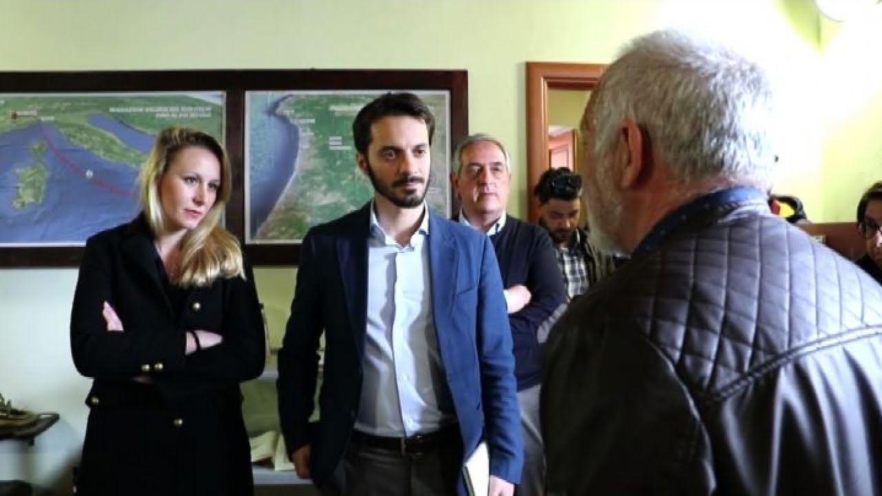 Marion Le Pen in visita in Calabria col fidanzato leghista - YouTube