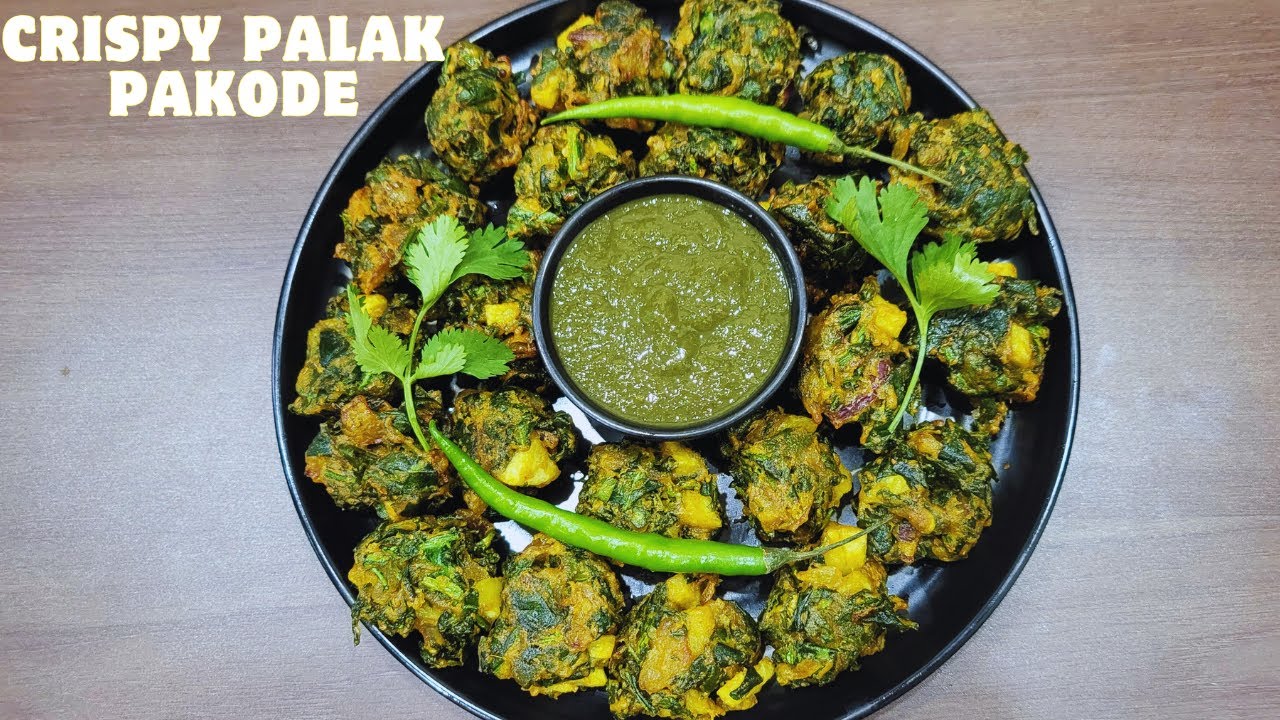 पालक के पकोड़े | पालक के पकोड़े बनाने का सही तरीका | Palak Pakoda ...