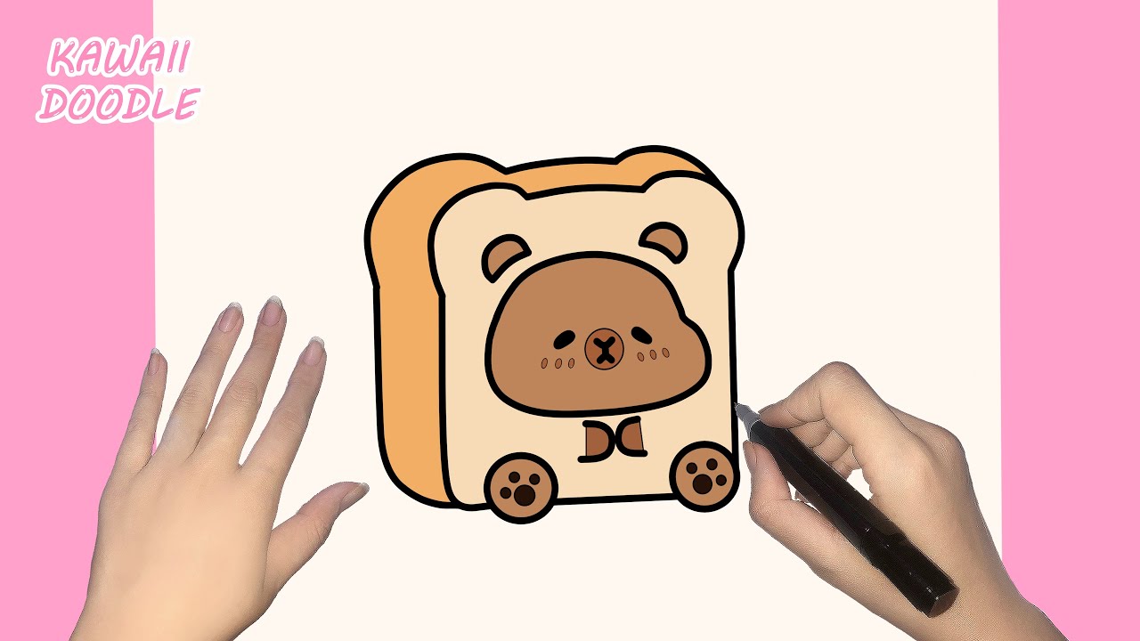 🌸HOW TO DRAW A CUTE BEAR BREAD ~ STEP BY STEP 🍞🐻~ KAWAII DOODLE - YouTube