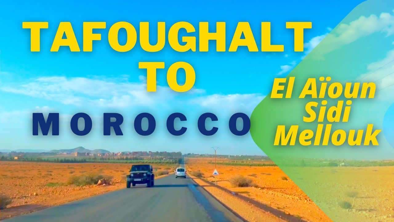 Driving from Tafoughalt to El Aïoun Sidi Mellouk Morocco December 2024 ...