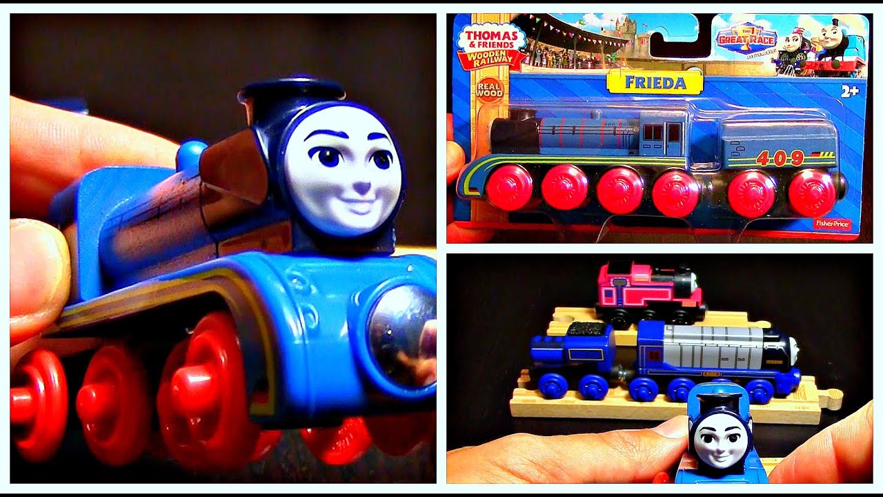Thomas and Friends The Great Race Wooden Railway Frieda Toy Review ...