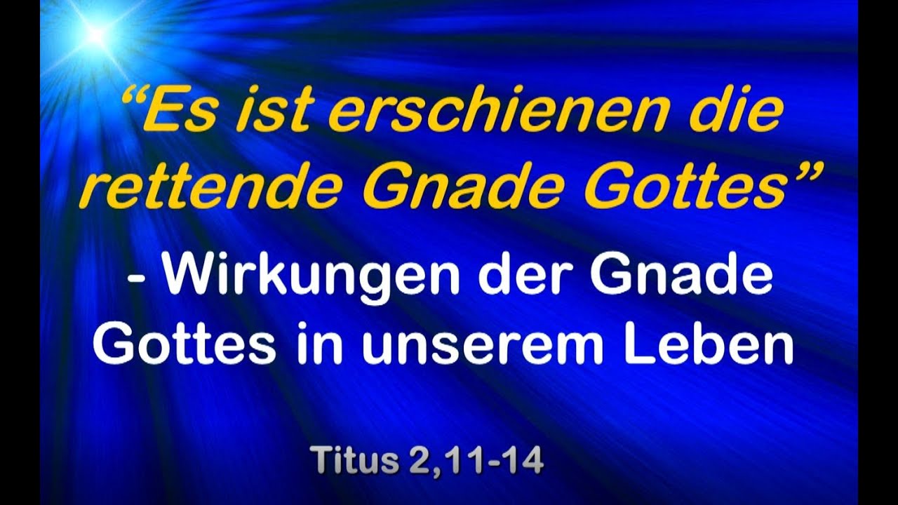 Gottesdienst 26.12.2021 - Es ist erschienen die Gnade Gottes - YouTube