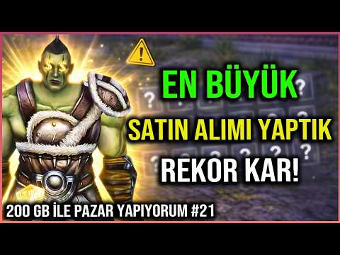 SERİNİN EN YÜKSEK KARI! ÇEKİLİŞ SONUÇLARI?| 200 GB ile Pazar Yapıyorum #21| Knight Online Pazar