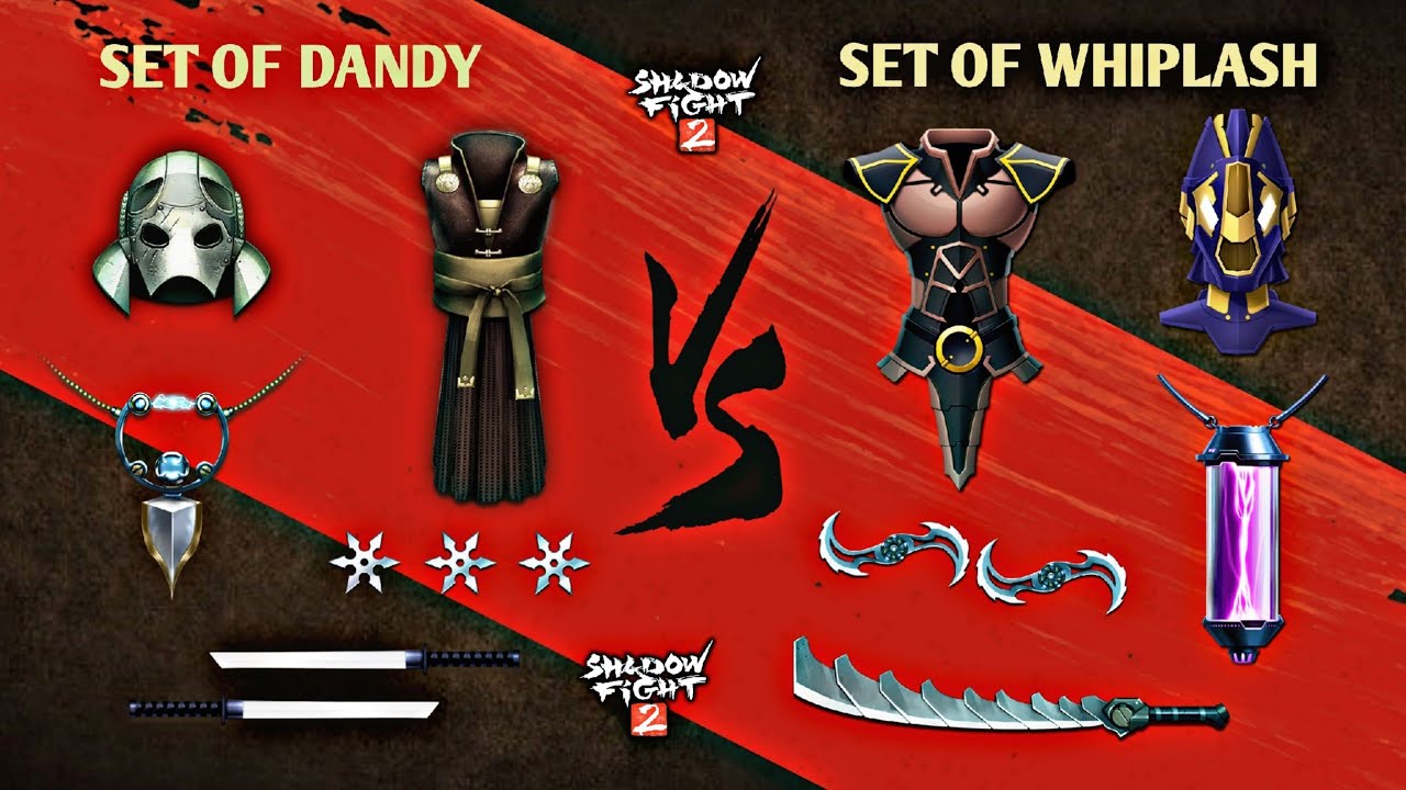 Shadow Fight 2 | Set of Dandy vs Set of Whiplash - YouTube
