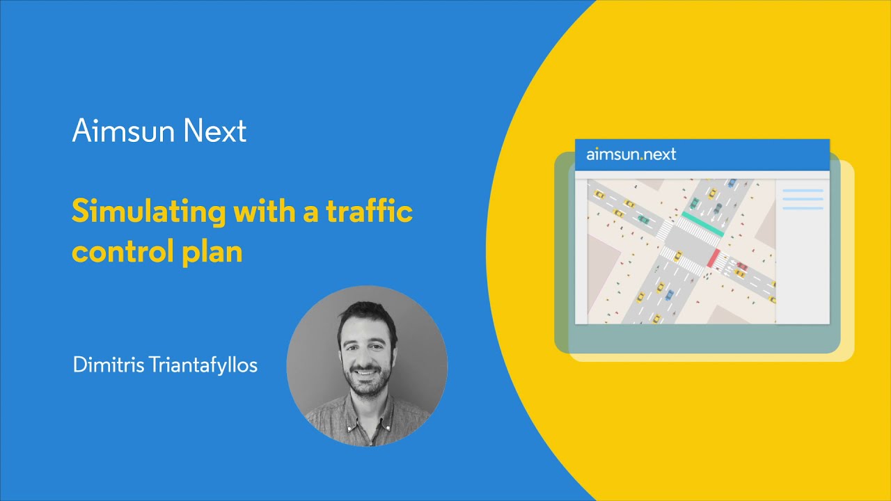 Aimsun Next Tutorial 1.8 - Simulating with a traffic control plan - YouTube