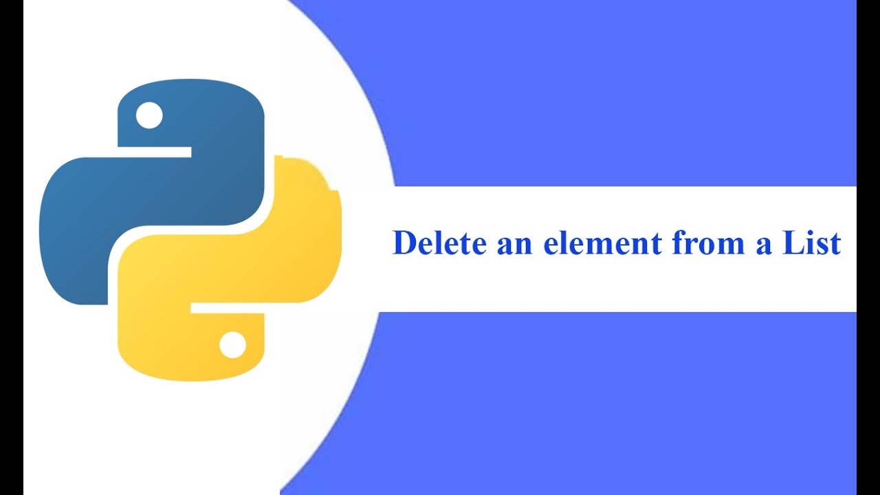 Delete An Element From A List YouTube Delete An Element From A List YouTube