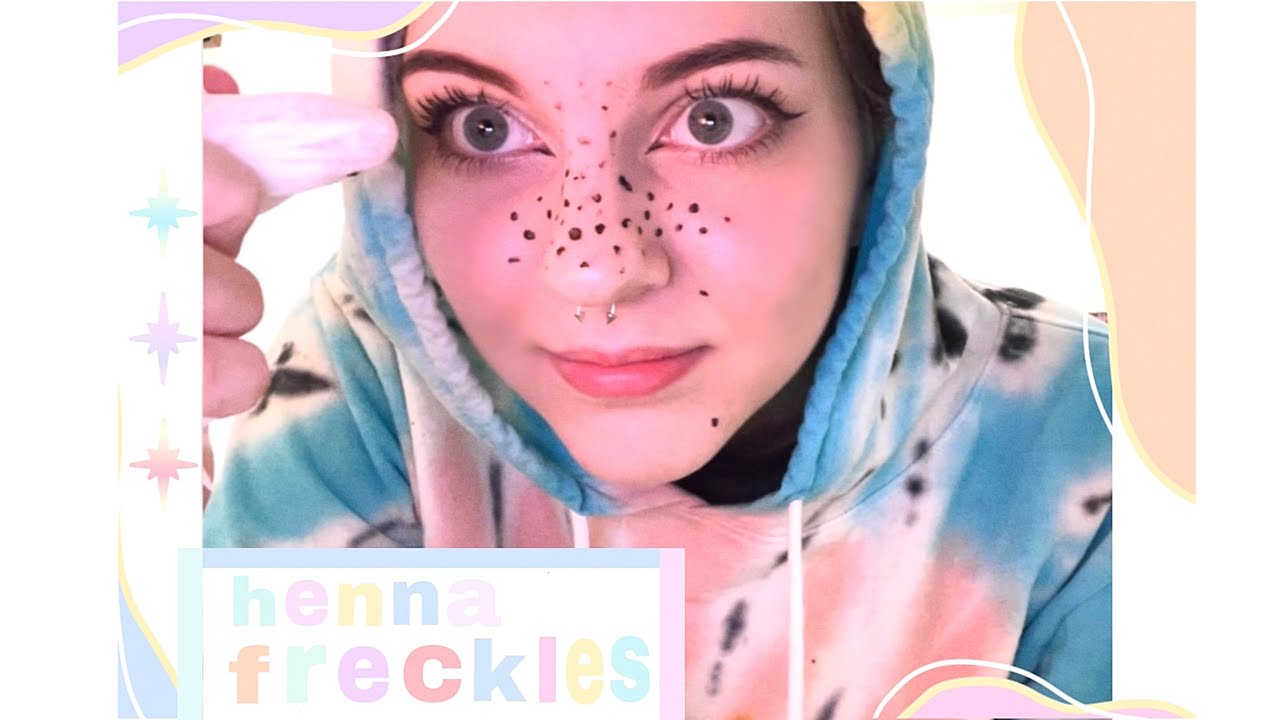 trying out henna freckles GONE WRONG! - YouTube