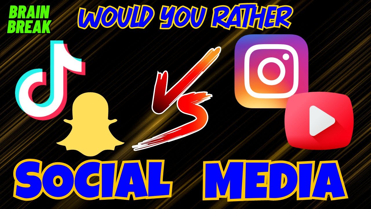 SOCIAL MEDIA: WOULD YOU RATHER BRAIN BREAK FOR KIDS | KIDS VIDEOS FOR ...