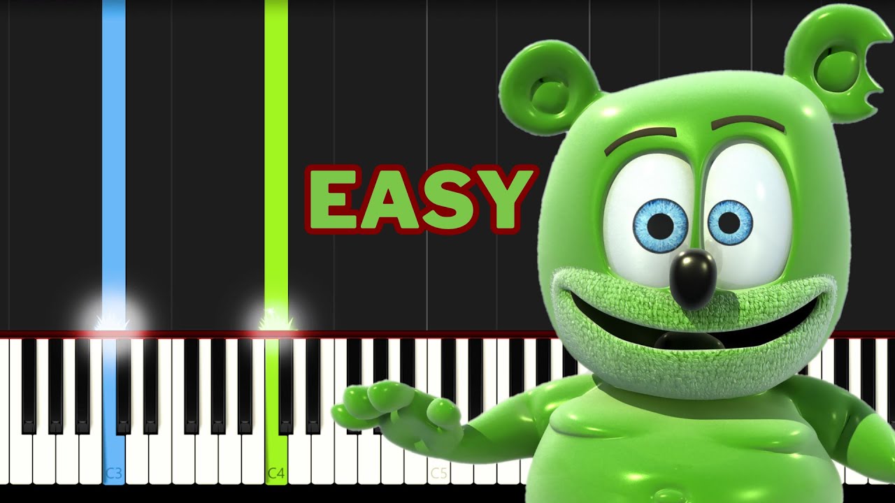 The Gummy Bear Song (EASY Piano Tutorial) - YouTube