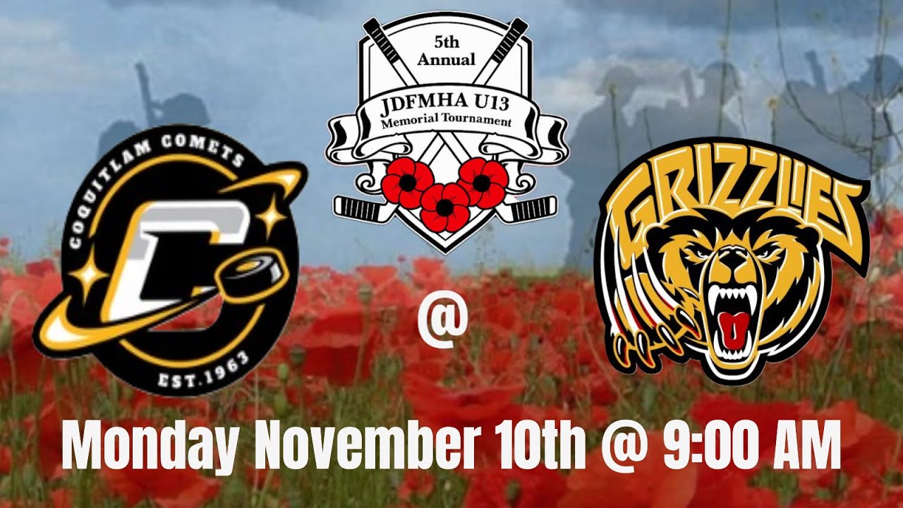 U13A2 Coquitlam Comets @ U13T2 JDF Grizzlies - YouTube
