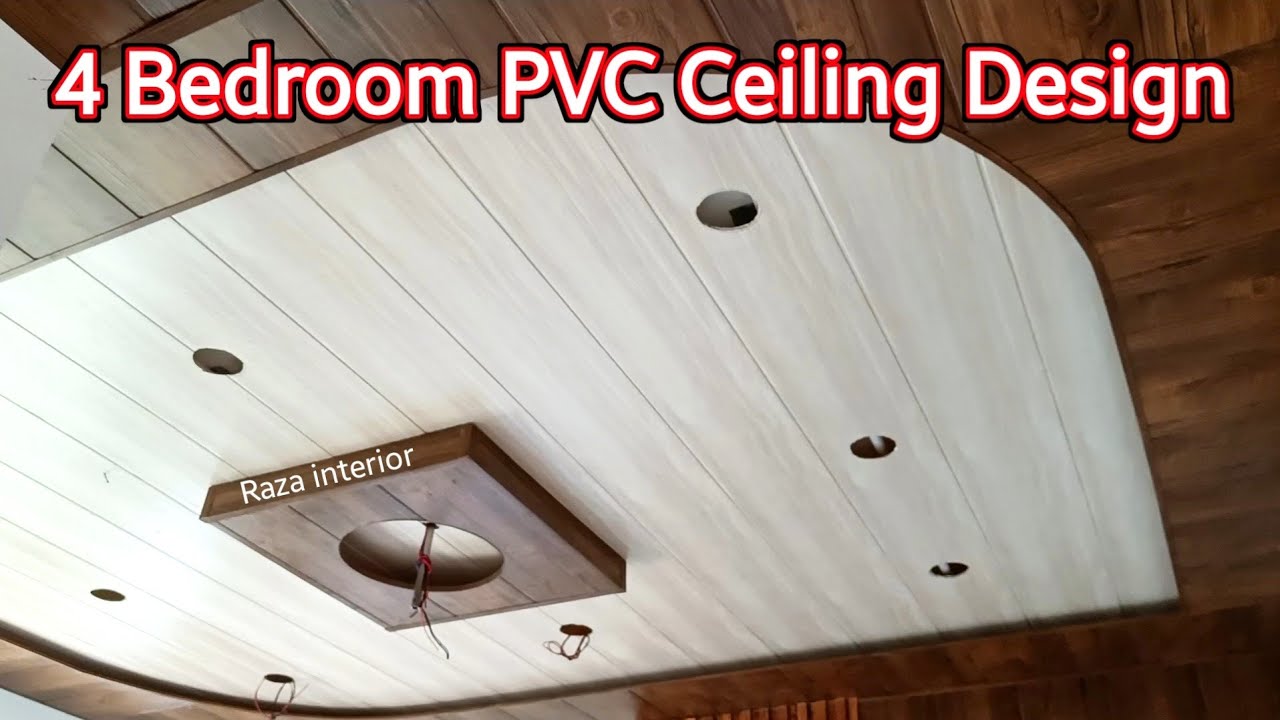 PVC Ceiling Design for bedroom | 4 अलग अलग PVC Ceiling के डिज़ाइन - YouTube