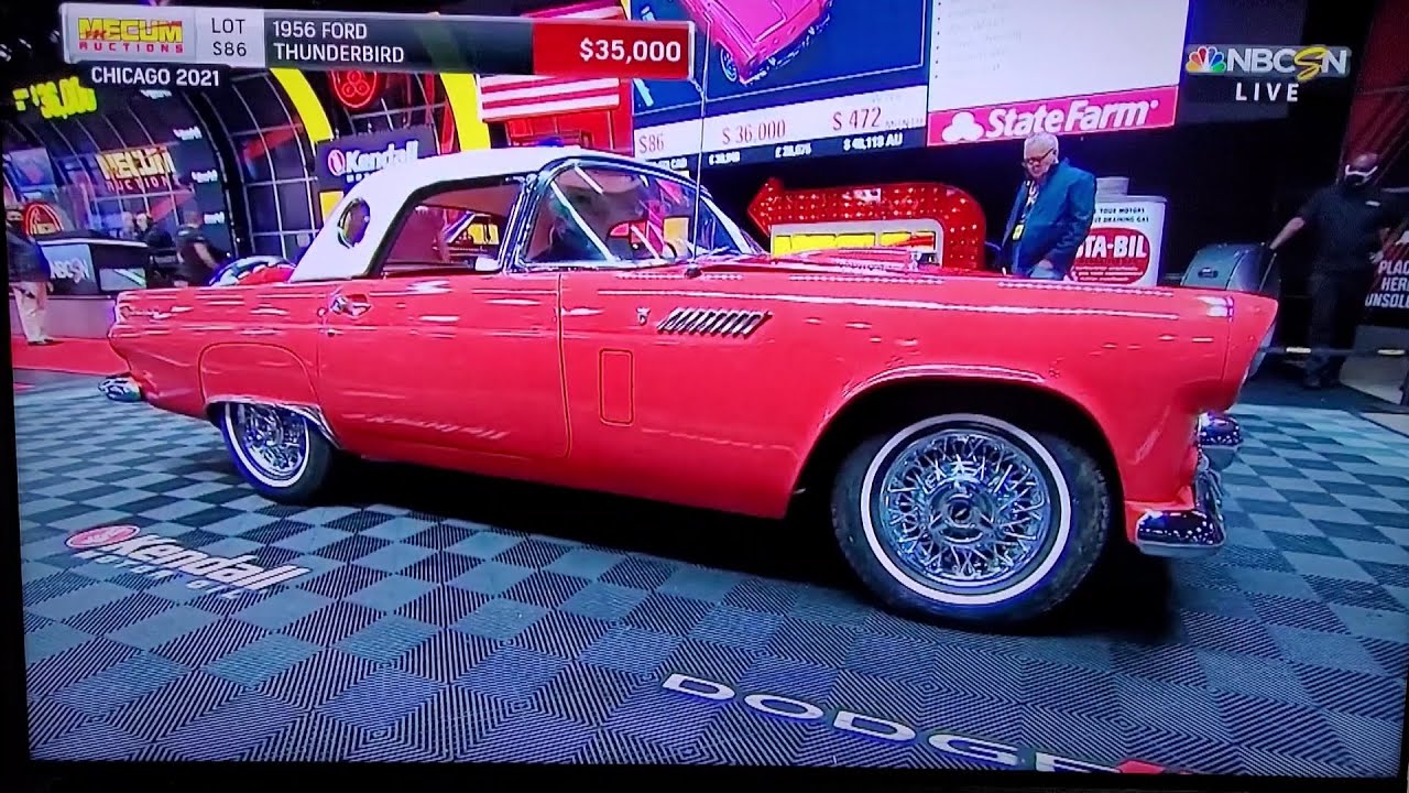 1956 Ford Thunderbird gifted to Madonna by Sean Penn Mecum Chicago ...