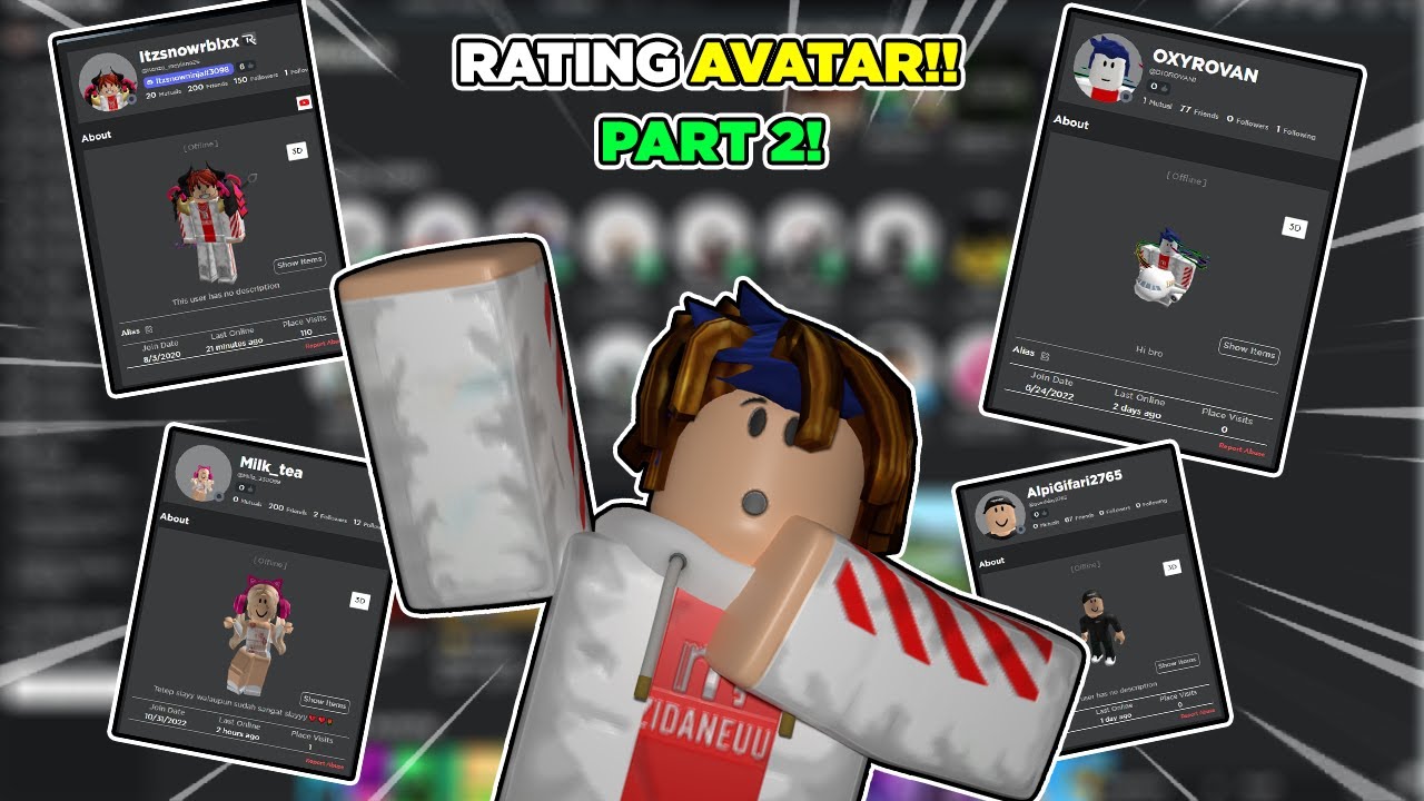 🔴 LIVE | AYUK RATING AVATAR LAGII 😁😁 | Roblox RATING AVATAR PART 2 ...