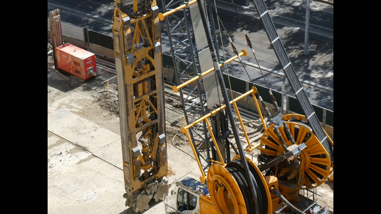 Metro Tunnel work in St Kilda Rd - Timelapse Feb 28 - YouTube