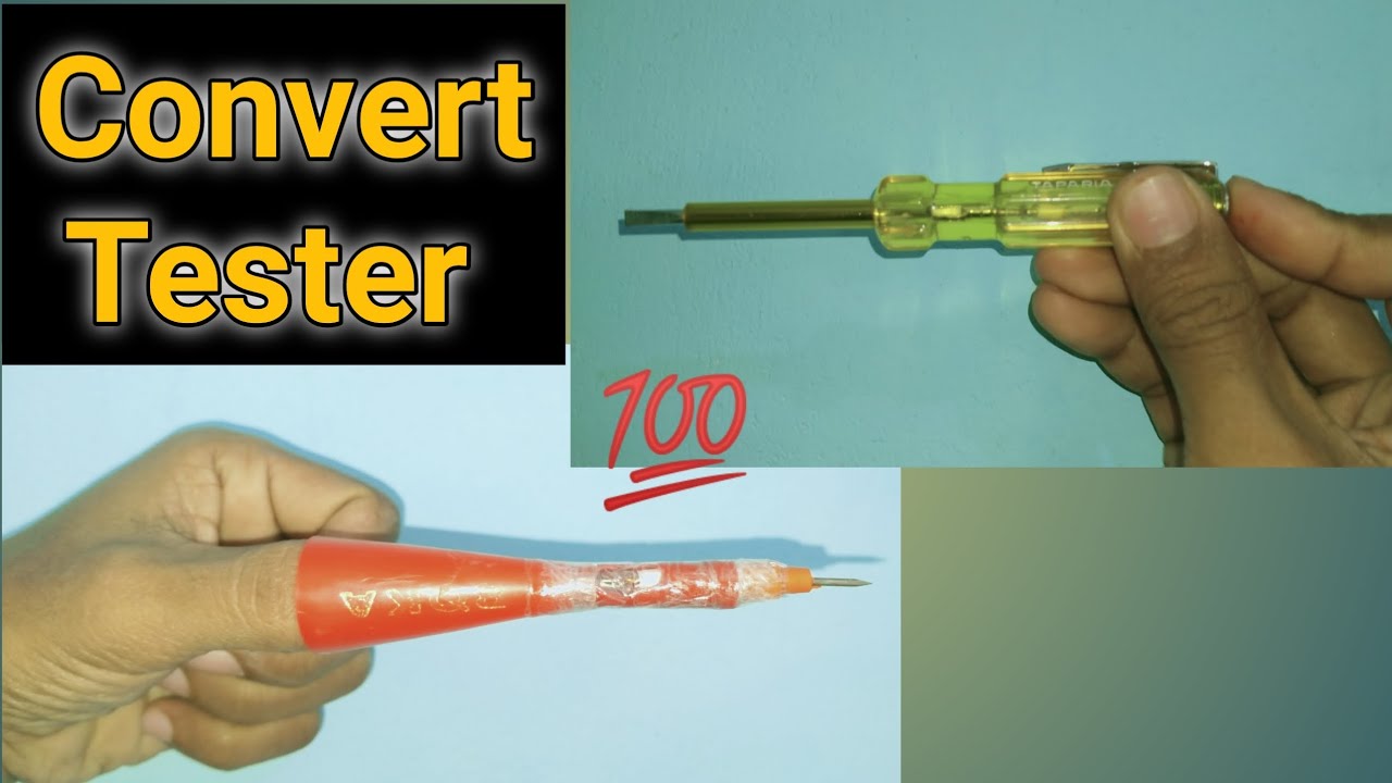Finger Connected Tester !! Home Made Tester !! Convert Tester ...
