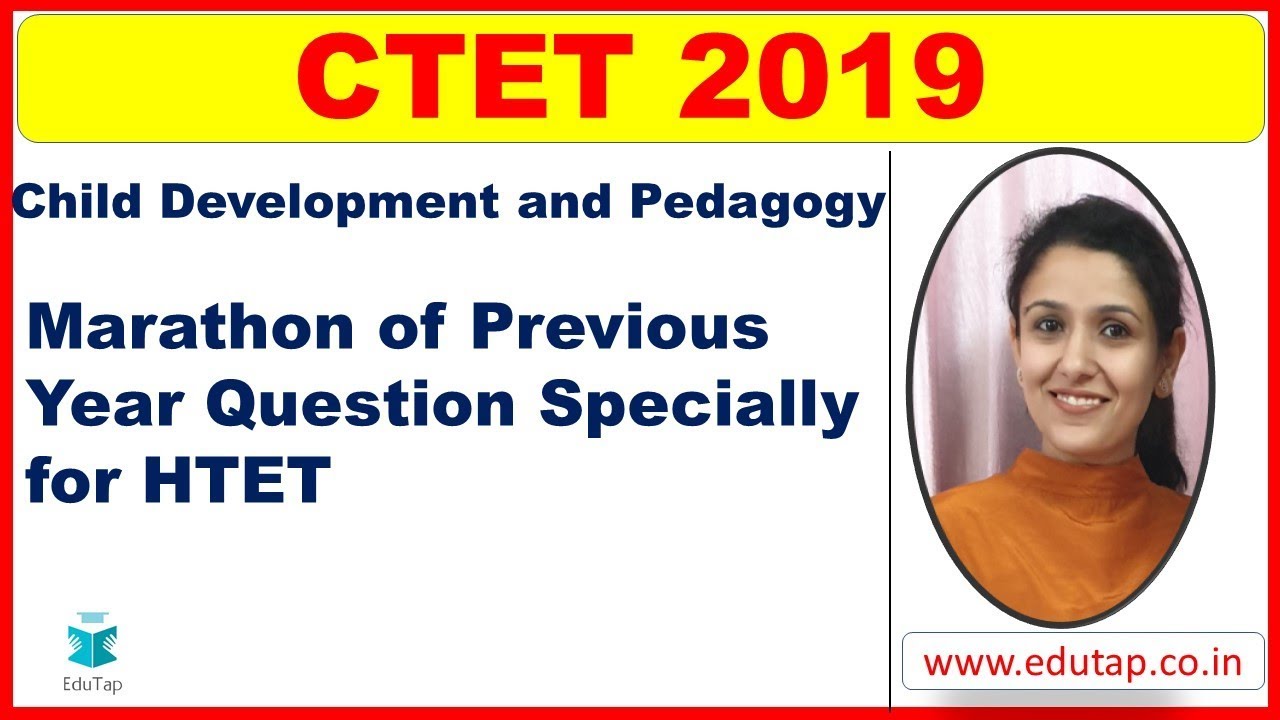 Marathon of Previous Year Question Specially for HTET | CDP Content ...