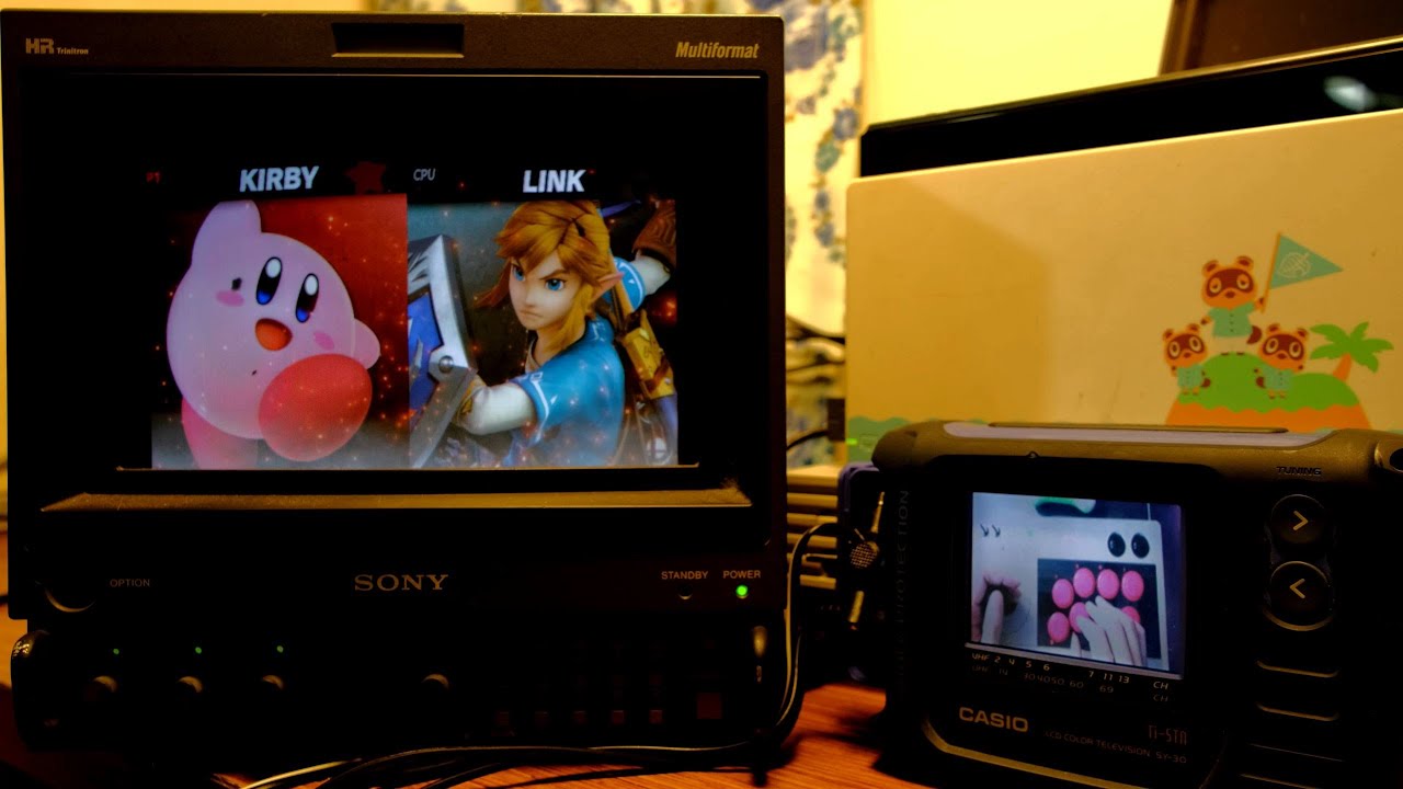Gaming on CRT | Switch 480p RGBS | Super Smash Bros. Ultimate "Kirby vs ...