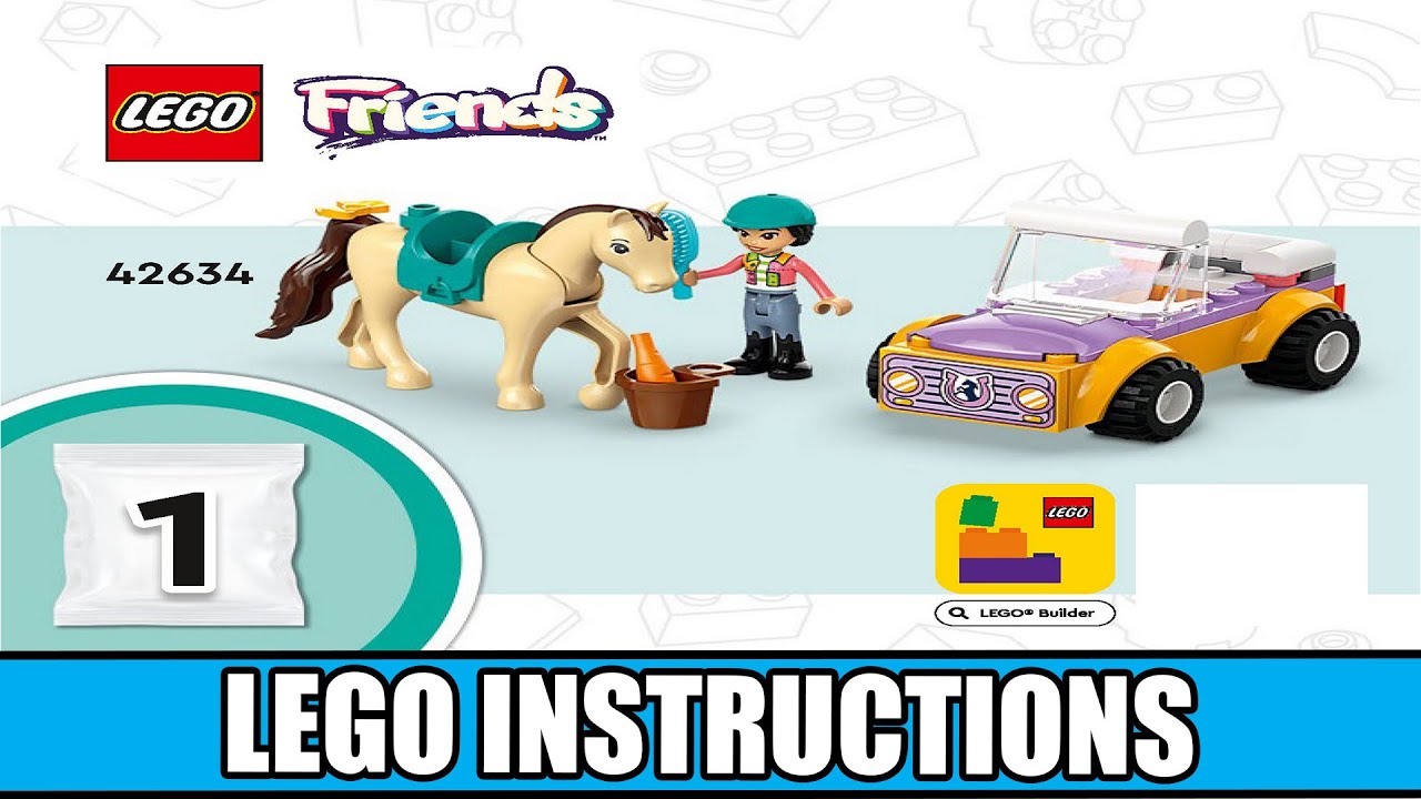 LEGO Instructions - Friends - 42634 - Horse and Pony Trailer (Book 1 ...