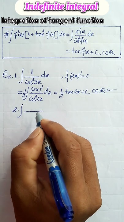 Integration of Cotangent function #shorts - YouTube