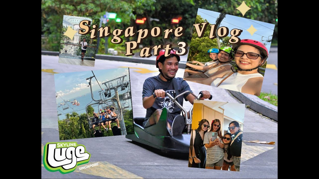 Travel Guide - Singapore Vlog Part 3 - Orchard, Maxwell, Skyline Luge ...