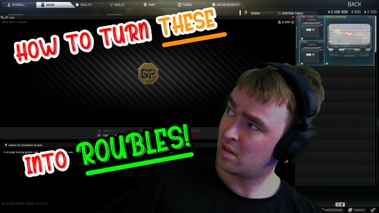 The BEST Way to Convert Your GP Coins to Roubles From Tarkov Arena ...