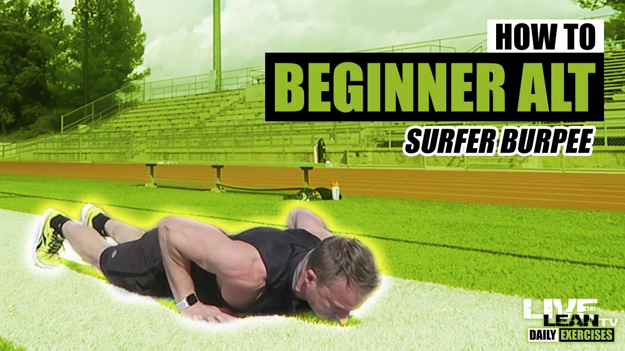 How To Do A BEGINNER ALTERNATING SURFER BURPEE | Exercise Demonstration ...